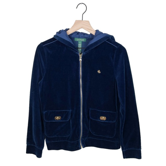 Lauren Ralph Lauren | Jackets & Coats | Lauren Ralph Lauren Deep Royal Blue Velvet Velour ...